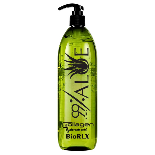 BioRLX 99% Purity Aloe Vera Gel with Collagen and Hyaluronic Acid with – Shaving Market