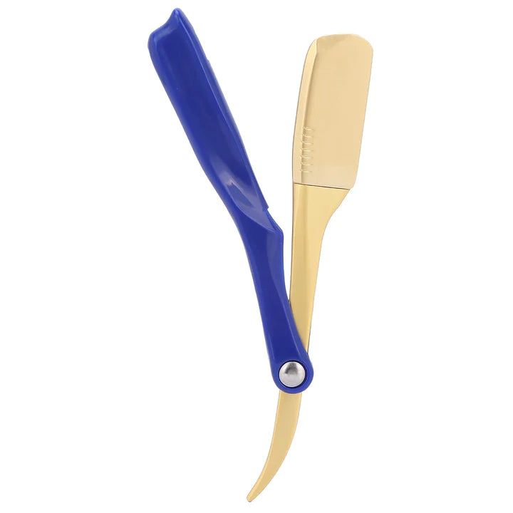 Professional Barbers Gold Steel Razor Blade Holder Straight/Cutthroat ...