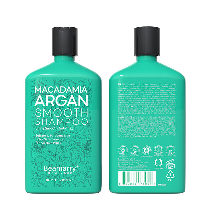 Beamarry Macadamia Argan Oil Smooth Shampoo 380ml – Shaving Market