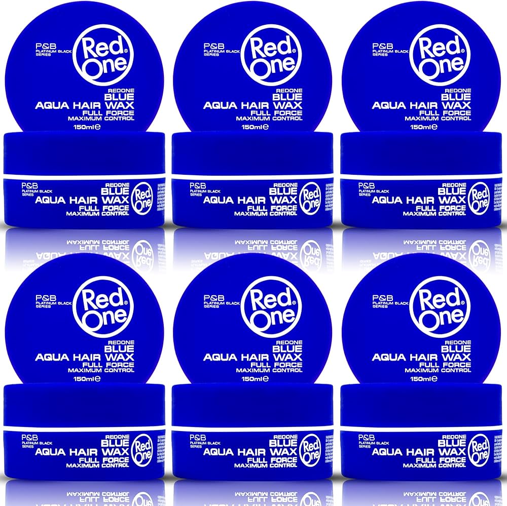 RedOne Blue Aqua Wax Full Force 150ml x 6 Pieces – Shaving Market