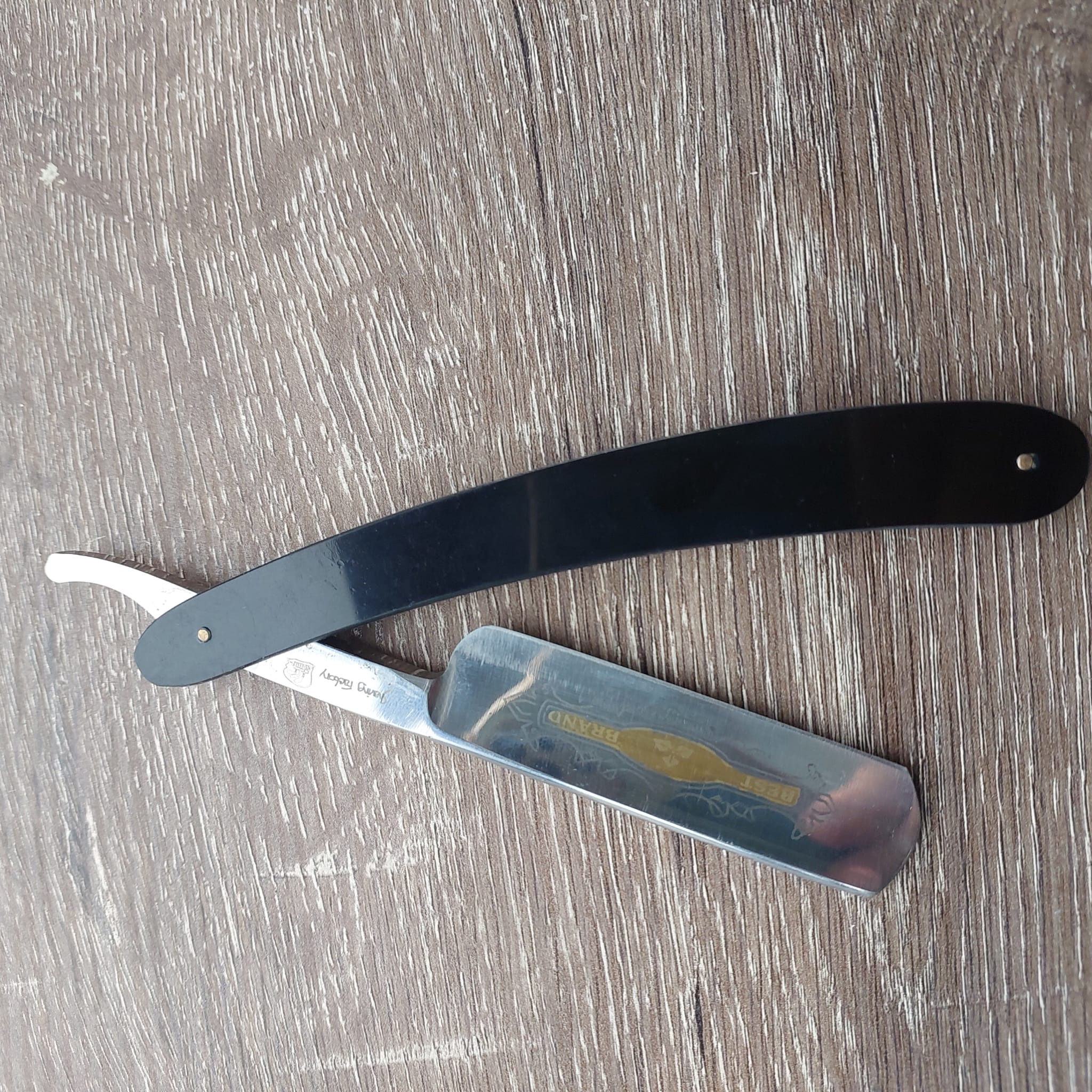 The Shave Factory Elegant Handcrafted Fixed Blade Straight Razor - Vin ...