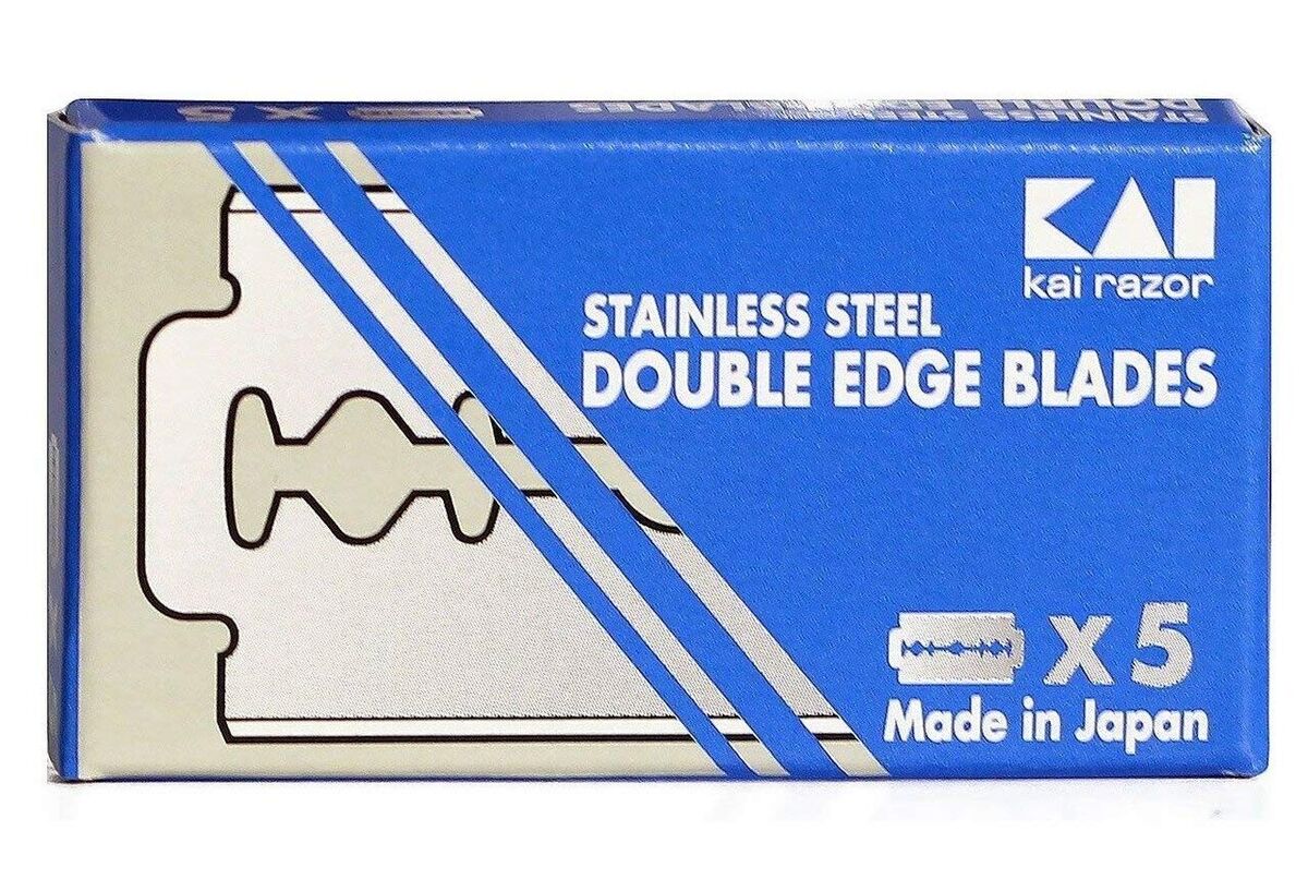 Kai Stainless Steel Double Edge Safety Razor Blade Imported from Japan ...