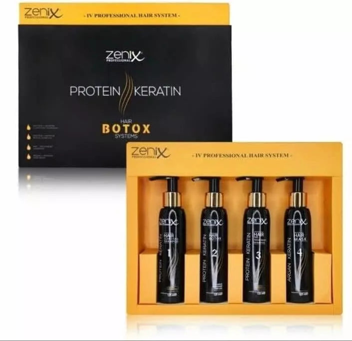 Zenix Professional Hair Straightener Botox Systems with Protein & Kera ...