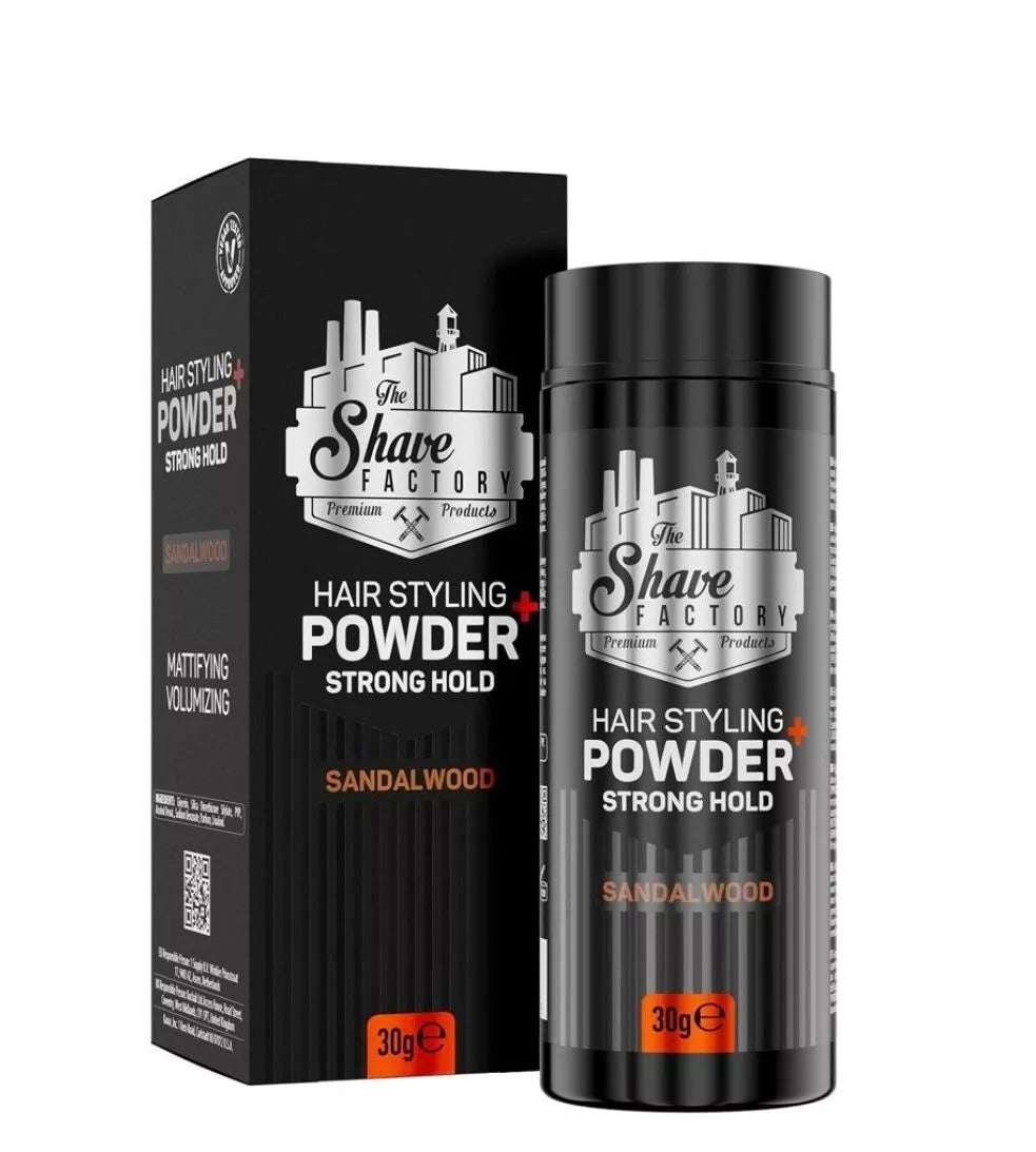 The Shave Factory - Hair Styling Powder - Strong Hold Sandalwood 30 g ...
