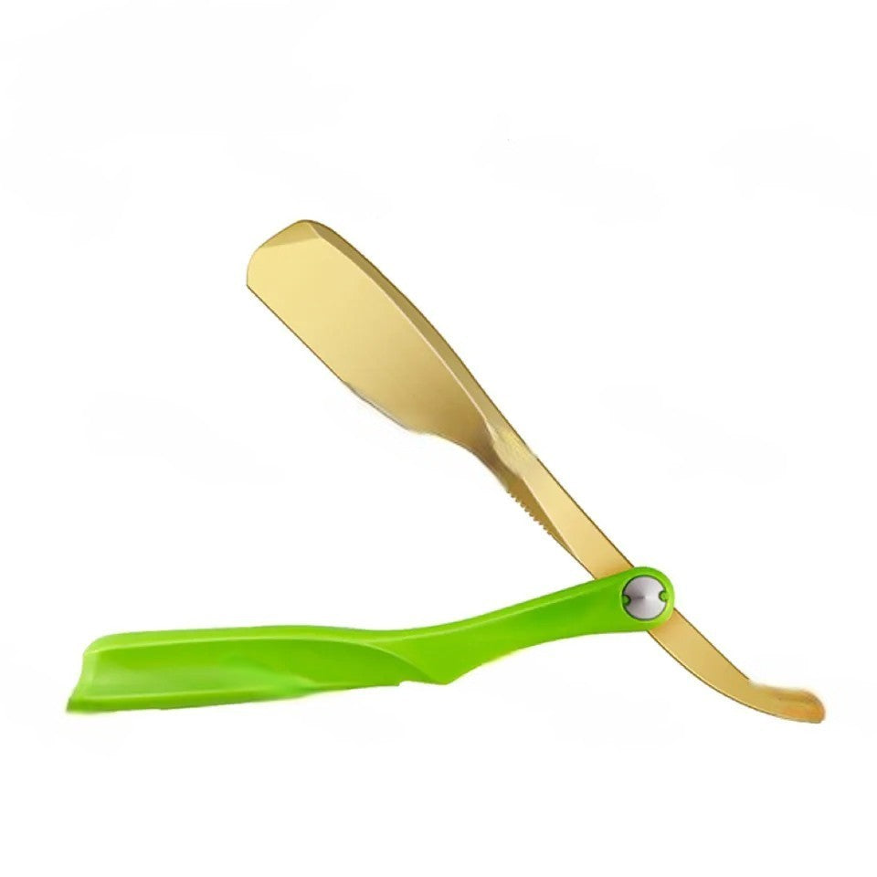 Professional Barbers Gold Steel Razor Blade Holder Straight/Cutthroat ...