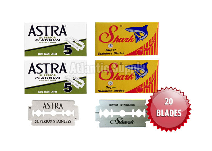 Razor Blades Starter Kit Astra Shark | Shaving Market